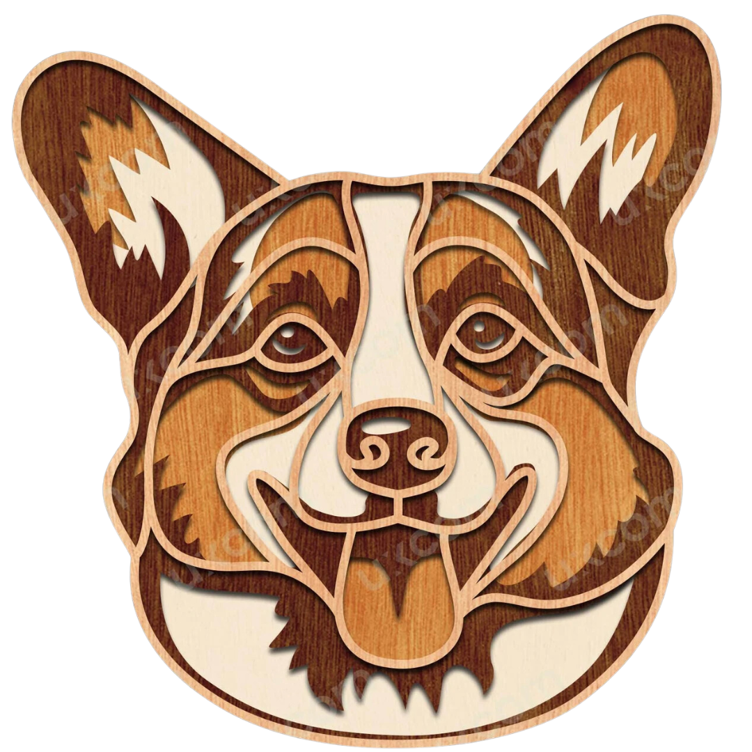 Laser Cut Corgi Face – MADARI FASHIONS