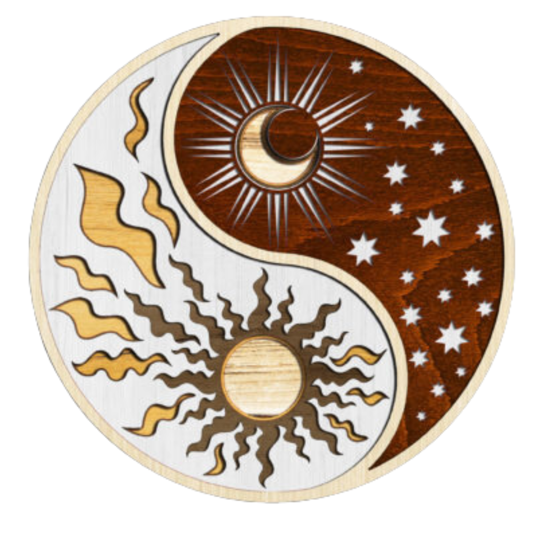 Laser Cut Sun Moon Yin Yang – MADARI FASHIONS